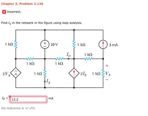 Solved Find I O In The Network In The Figure Using Loop Chegg