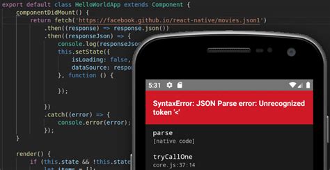 Syntaxerror Json Parse Error Unrecognized Token