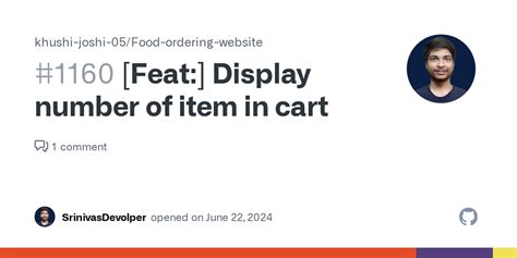 [feat ] Display Number Of Item In Cart · Issue 1160 · Khushi Joshi 05 Food Ordering Website