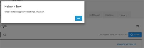 Network Error Unable To Fetch Application Settings Unity Services Unity Discussions