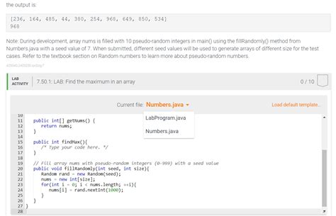 solved complete the findmax method in numbers java that