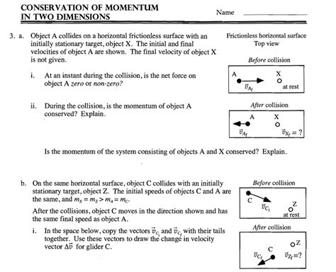 Solved A Object A Collides On A Horizontal Frictionless Chegg