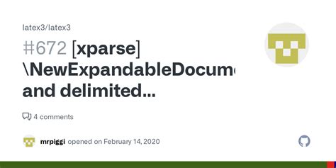 [xparse] newexpandabledocumentcommand and delimited arguments · issue