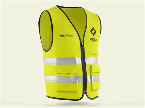 Safety Construction Vest Mockup Product Mockups Ft Safety Vest Mockup