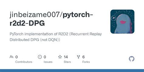 github jinbeizame007 pytorch r2d2 dpg pytorch implementation of r2d2