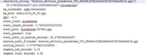 Dcase 2017 Task 2 Development Dataset Yaml File For Glass Break