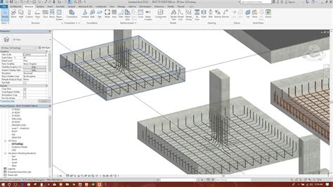 Providing Footing Reinforcement In Autodesk Revit 2018 2 As Per Design In Robot Revit News