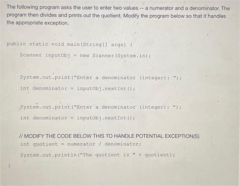 Solved The Following Program Asks The User To Enter Two Chegg