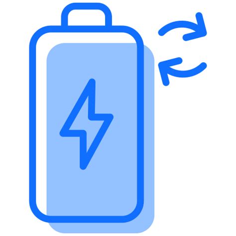 Rechargeable Battery Generic Blue Icon