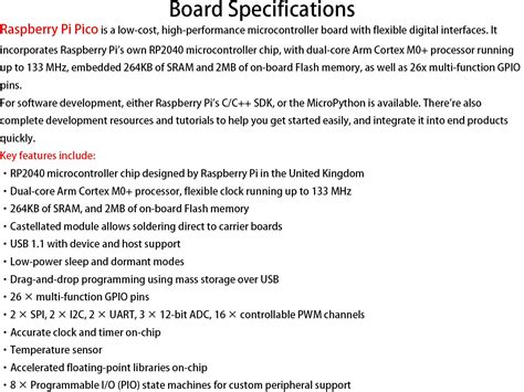 Mua Pre Soldered Header Raspberry Pi Pico With Usb Cable Based On