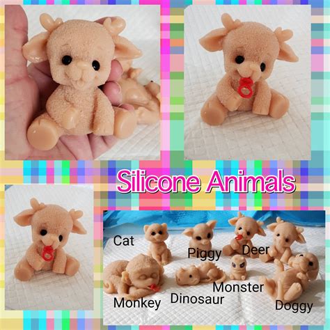 Silicone Baby Animal Creatures & More - Etsy Norway