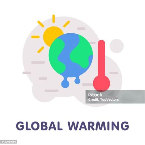 붉은 온도계와 뜨거운 불타는 태양과 녹는 지구 구체 벡터 일러스트 레이 션으로 지구 온난화 경고 기호에 대한 스톡 벡터 아트 및 기타 이미지 경고 기호 구 기진맥진