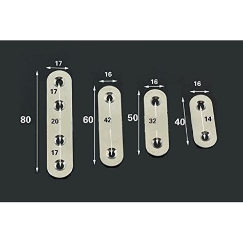 ️20 Pcs Stainless Steel Flat Corner Brace Brackets Mending Plates