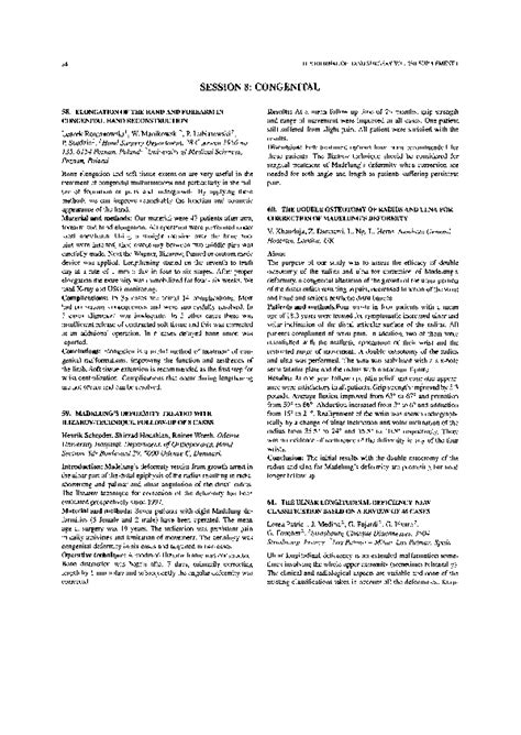 Pdf The Ulnar Longitudinal Deficiency New Classification Based On A Review Of 46 Cases