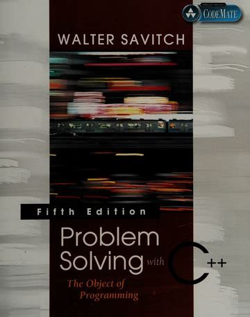 Problem Solving With C The Object Of Programming Savitch Walter