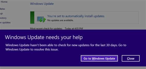 Windows Update Needs Your Help Pops Up Every Seconds