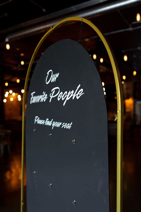 Standing Table Assignment Board — Terrace 167 Best Wedding Venue In