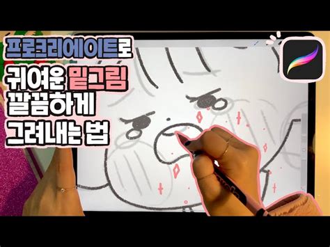 프로크리에이트 귀여운 밑그림 깔끔하게 그리기 🎀 위시베어랜드 Wishbearland