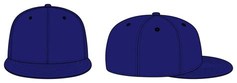 Baseball Cap Template Vector Illustration Cap Brim Template Vector Cap