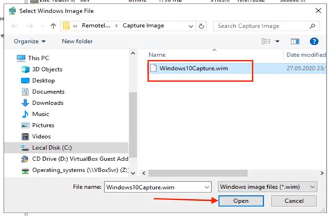 how to create a capture image on windows deployment services