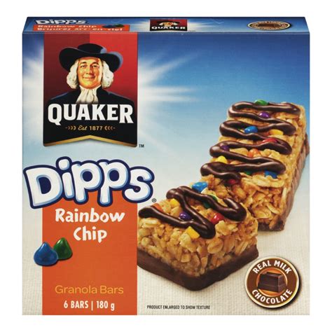 Rainbow Chips Dipps Granola Bars