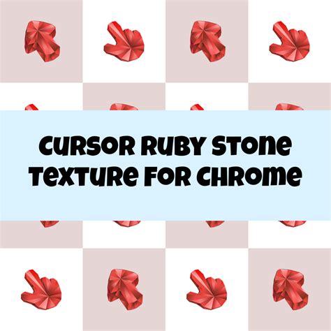 Cursor Cursor Ruby Stone Texture For Chrome Pack Cursor Space