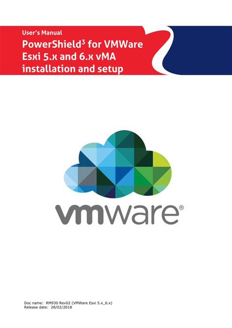 PDF PowerShield For VMWare Esxi X And X VMA Doc Name RM Rev VMWare Esxi X