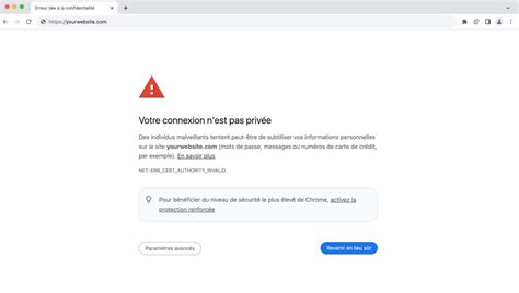 Comment Corriger Lerreur NET ERR CERT AUTHORITY INVALID SiteGround KB