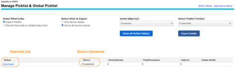 Export Salesforce Picklist Values In Bulk Bofc Tool