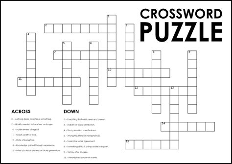 Crossword Puzzle Creator Free Printable