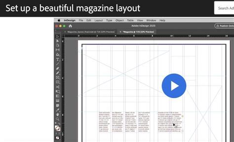 An Image Of A Screen With The Text Set Up A Beautiful Magazine Layout