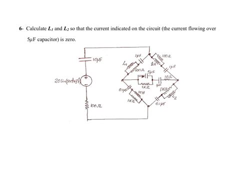 solved 6 ﻿calculate l1 ﻿and l2 ﻿so that the current