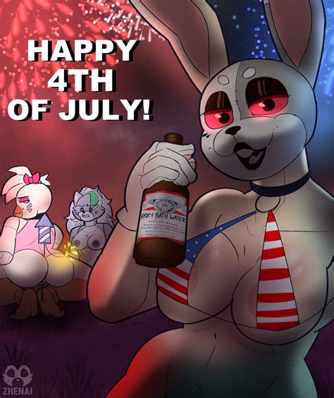 Rule 34 1human 3girls 4th Of July American Flag American Flag Bikini Areola Slip Areolae Avian