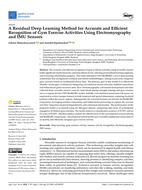 3 Imu Based Exercise Classification And Feedback Using Deep Learning