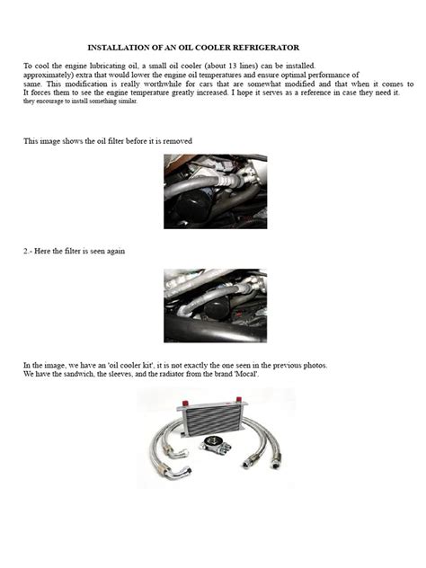 Engine Oil Cooler Pdf