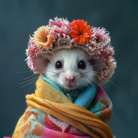Premium Photo Cute Rat As Fashion Models