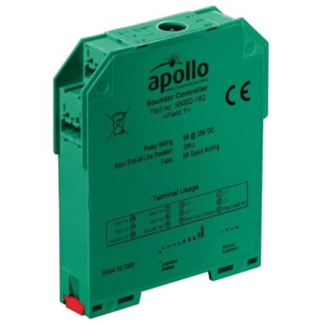 Apollo XP95 DIN Rail Sounder Controller 5 Amperes 55000 182APO