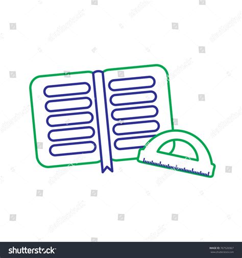 Babe Open Book Protractor Stock Vector Royalty Free 767526967 Shutterstock