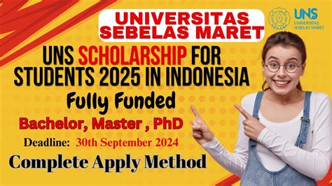 Uns Scholarship 2025 In Indonesia Fully Funded Schooltrendy
