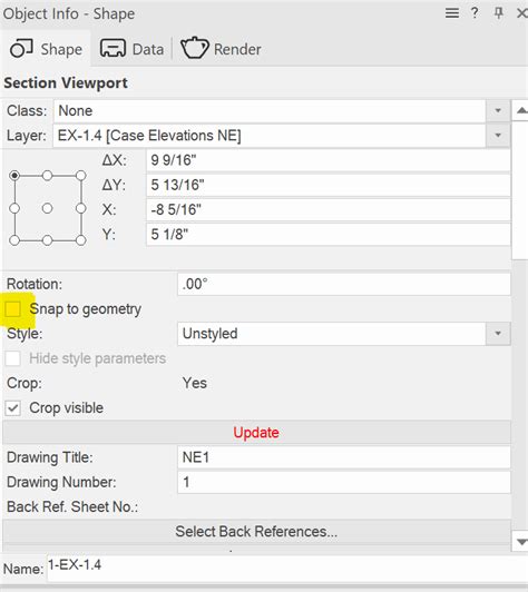 Section Viewport Snap To Geometry Trouble Troubleshooting Vectorworks Community Board