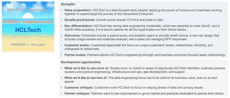 HCLTech Generative Enterprise Services Capabilities HFS Research