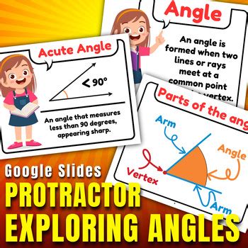 Measuring Angles With A Protractor Printable Google Slides Geometry Lesson