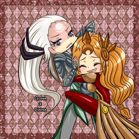 Leona X Diana By Nikunikuni On Deviantart