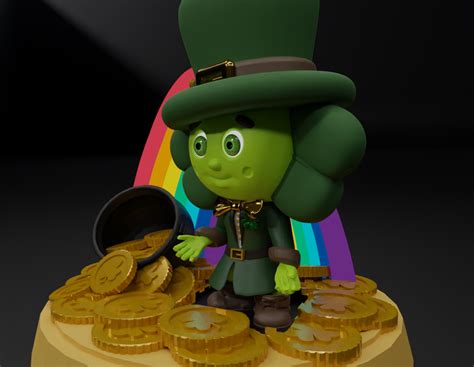 Stl File 3 Leaf Leprechaun 🌈・3d Print Design To Download・cults