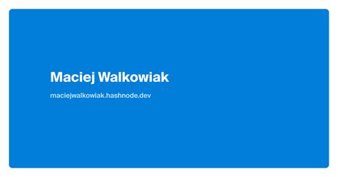 Maciej Walkowiak
