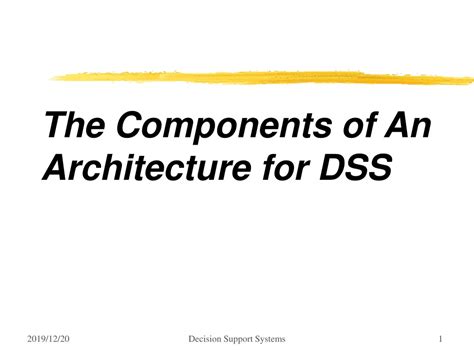 PPT The Components Of An Architecture For DSS PowerPoint Presentation ID