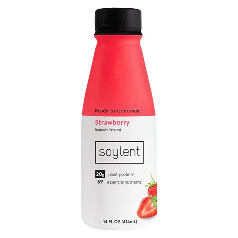 Soylent Complete Meal Replacement Shake Strawberry 20g