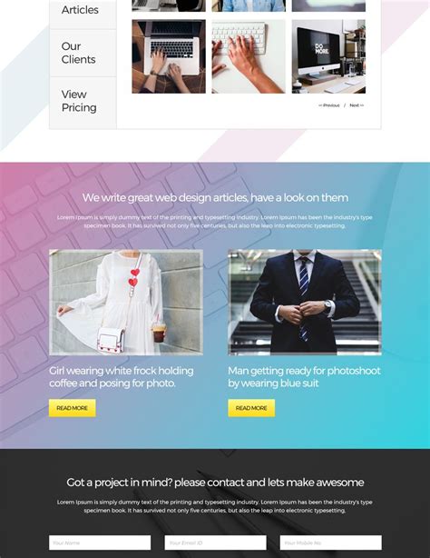Web Development HTML55/CSS3 Website Template in HTML5 - Download ...
