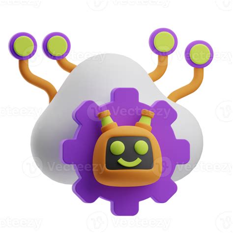 Virtual Assistant Object Cloud 3d Illustration 36487048 Png