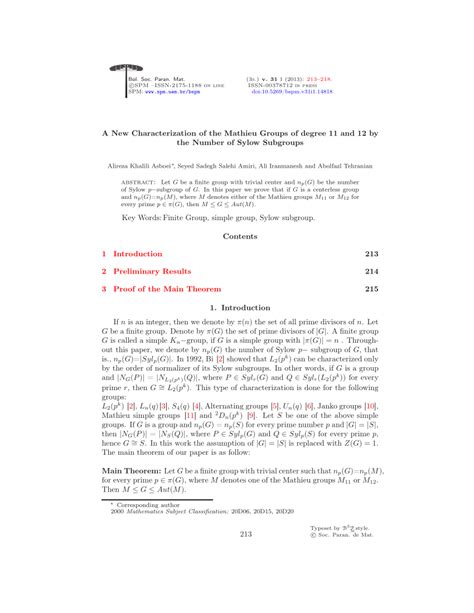 Pdf A New Characterization Of Some Mathieu Groups By The Number Of